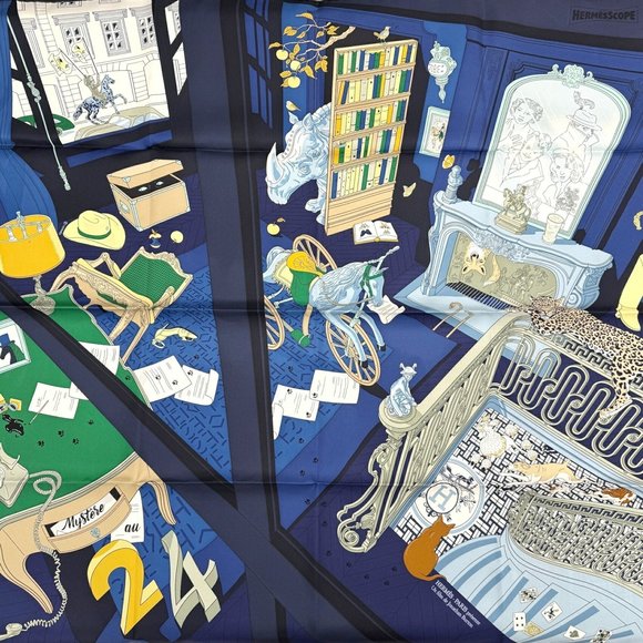 Hermes | Accessories | Hermes Hermes Carre 9 24th Street Mystery Scarf ...